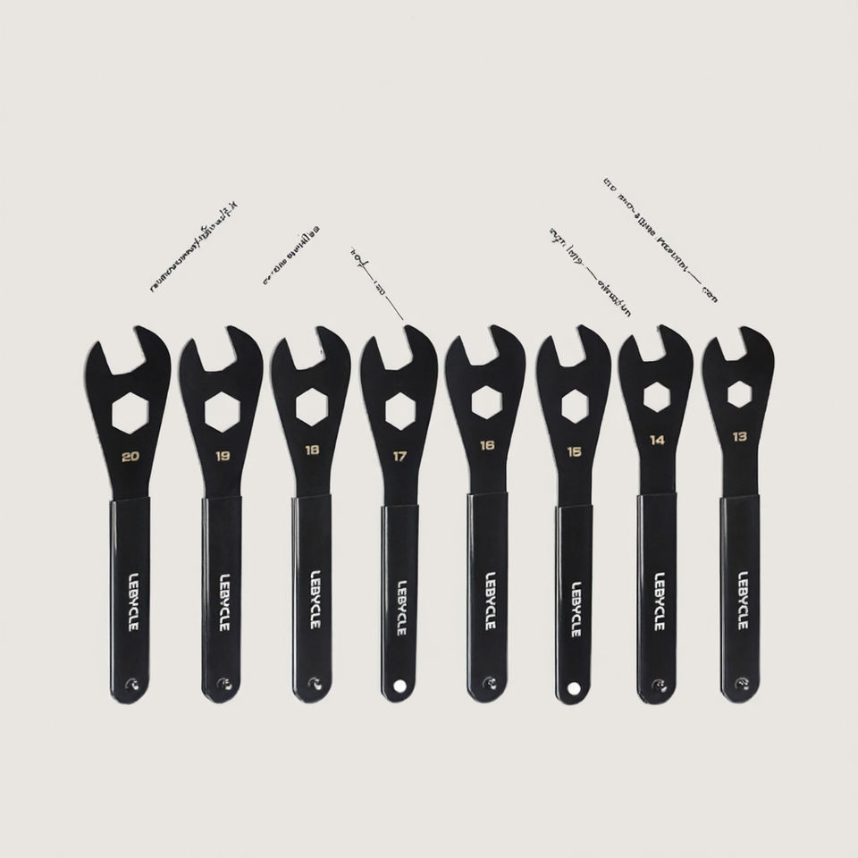 LEBYCLE Open Hub Wrenches 13 14 15 16 17 18 19 20mm MTB Bicycle Cone ...