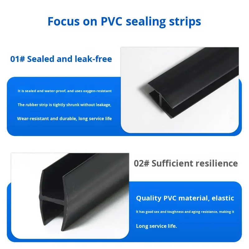 H-shaped Transparent PVC Water Barrier Strip with Water Blocking for ...