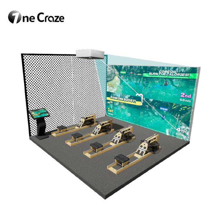 AR Dynamic Kayaking & Water Rowing Sport Game Interactive Projection ...
