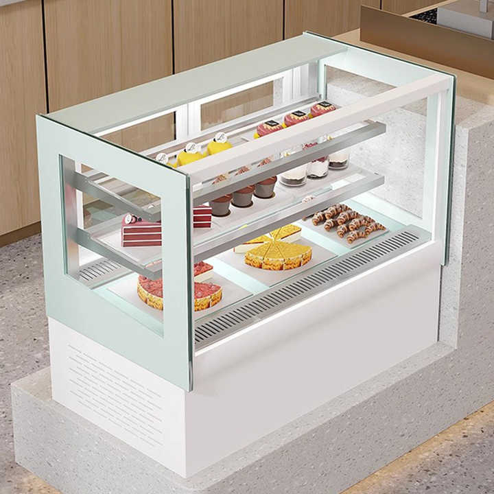 Refrigerated Bakery Display Case Cake Shop Fridge Display Luxurious ...