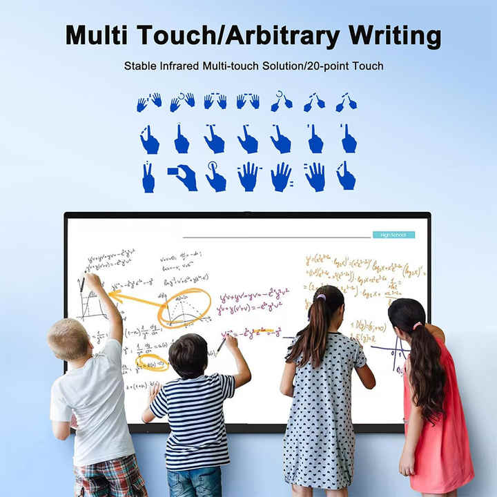 86 Inch Mobile Touch Screen Interactive White Board Digital Intelligent ...