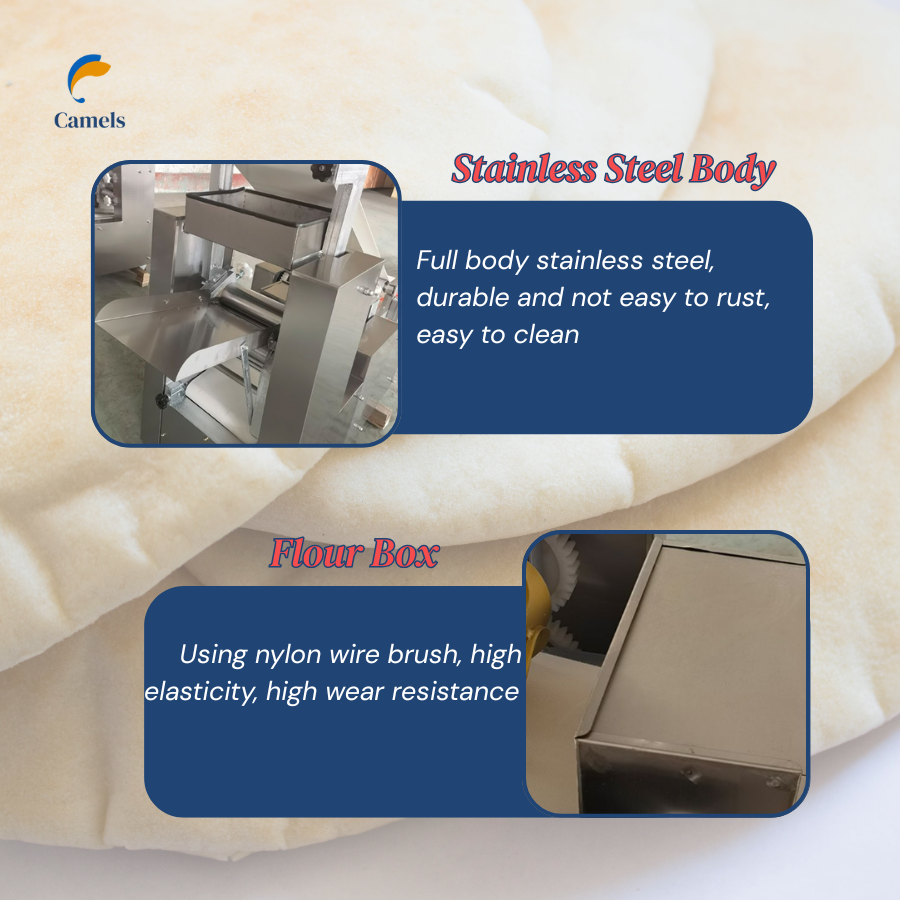 High Effective Pita Bread Maker Arabic Naan Pita Bread Making Machine