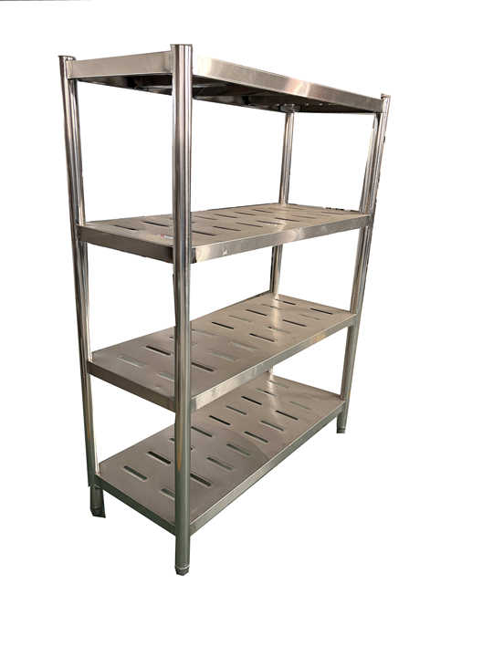 304 SS 4-Tier Ventilated Utility Shelf with Perforated Hole Design ...