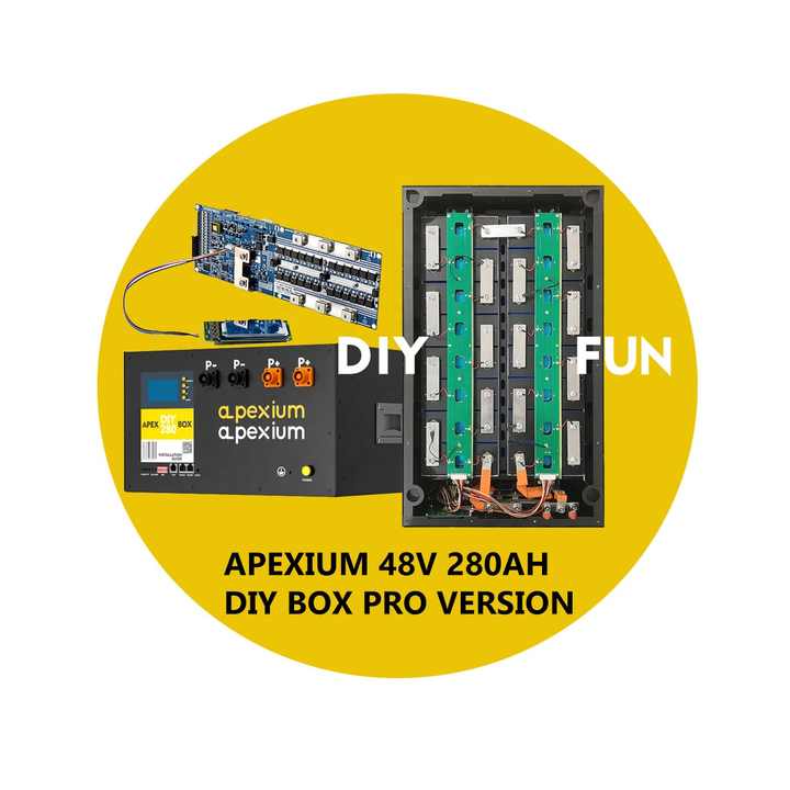 Apexium 24V 48V 280AH Lifepo4 Battery Box - 15kwh DIY Case
