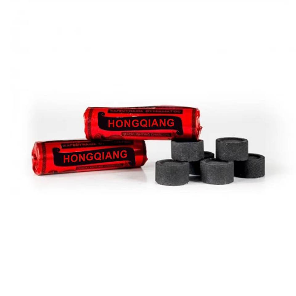 HongQiang 22mm Fruit Wood Briquette Black Charcoal Hookah Shisha ...