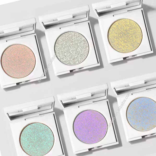 Private Label Custom Pressed Sparkly Diamond Highlight Powder