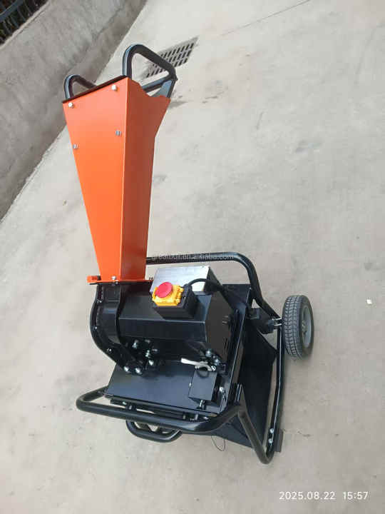 3000W Portable Wood Chipper Machine Wood Branch Chipper Wood Crusher ...