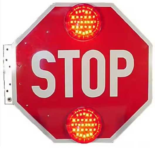Traffic Safety Electric Parking Arm School Bus LED Stop signal Sign ...