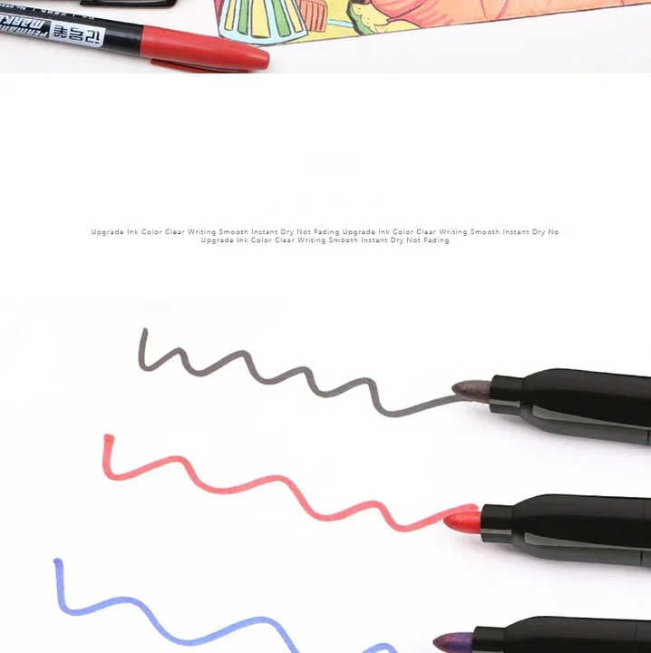 Stylo marqueur permanent pour papier verre métal céramique tissu-pointe ...