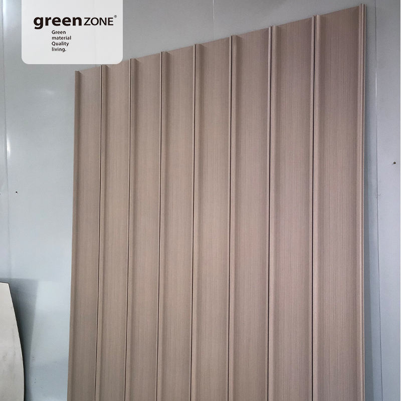 Grooved White WPC Wall Decorations Panel for Home Luxury Living Room ...