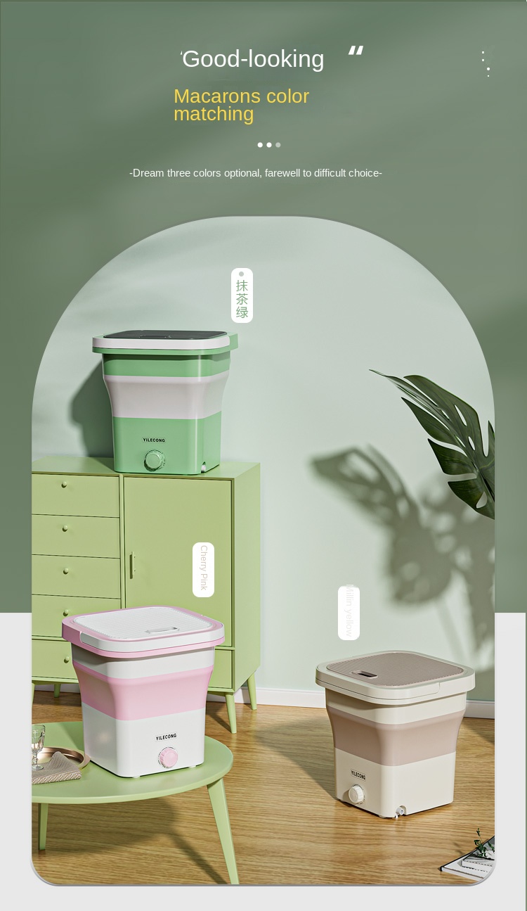 Portable Mini Laundry Folding Plastic Bucket Sock Machines Washer And Dryer