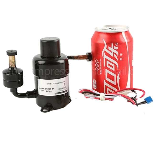 Portable 12V Solar Powered Miniature Compressor Refrigerator R134A