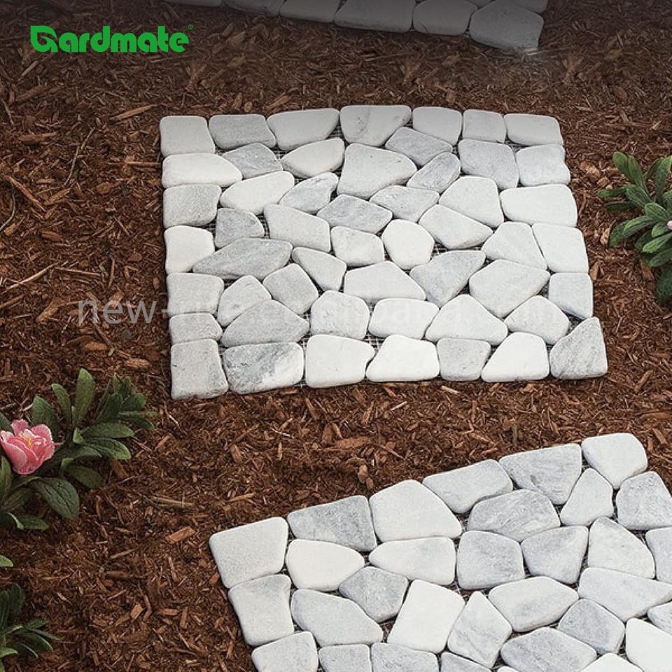 GARDMATE 3pack Square Marble Riverstone Stepping Stones 33x33cm Weather ...