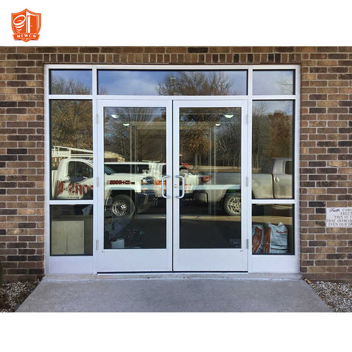 Customized Office Entrance Doors - Windproof Aluminum Frame