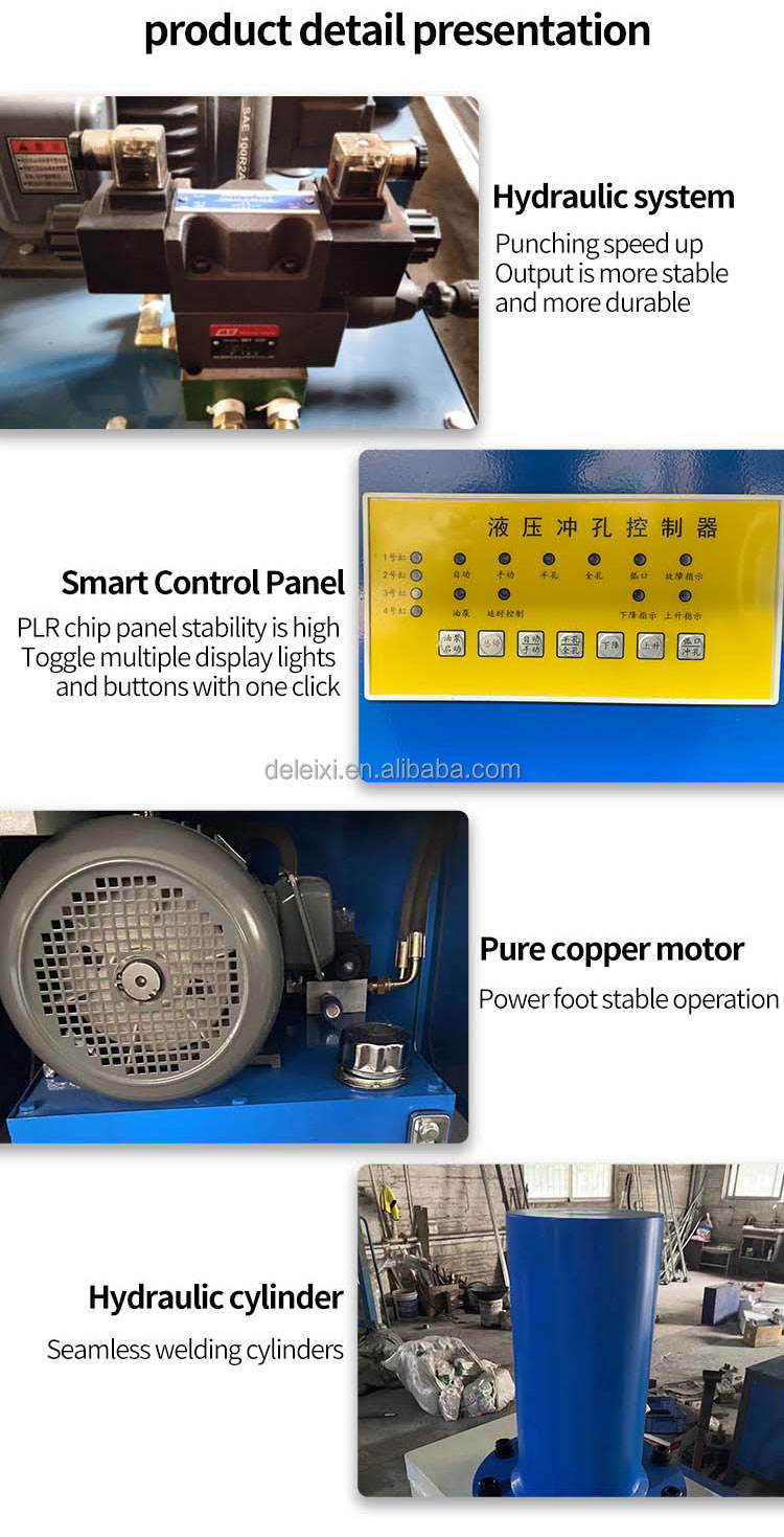 Hydraulic angle cutting machine 90 degree steel pipe drilling machine ...