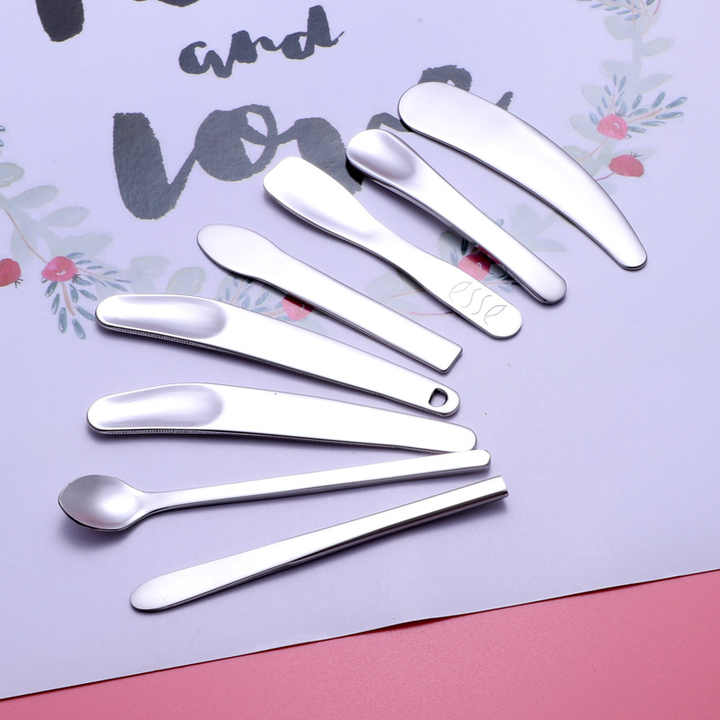 Metal Zinc Stainless Steel Ceramics Cosmetic Spoon Plastic Silicon Eye ...