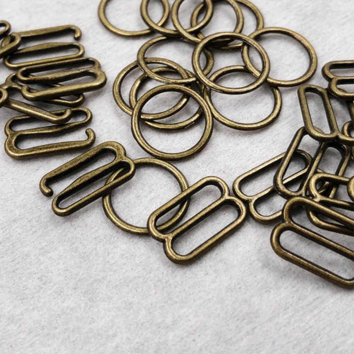 Custom Metal Bra Adjuster Ring Slider and Hook Underwear Accessories Buckle