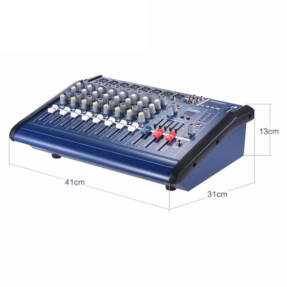 802D Professional Powered 8-Channel USB Karaoke Mixer with 16 DSP ...