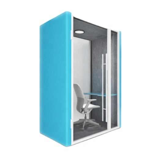 Flexsapce Office Workstation High Back Acoustic Private Public Waiting ...