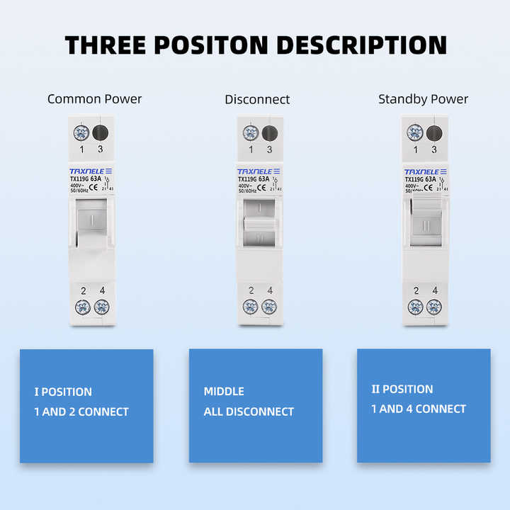 1P 40A 63A MTS双电源手动转换隔离开关联锁断路器230V 400V模块化转换开关| Alibaba.com