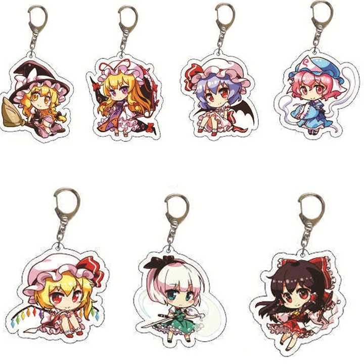 Touhou Project Keychain - Fashionable Acrylic Pendant