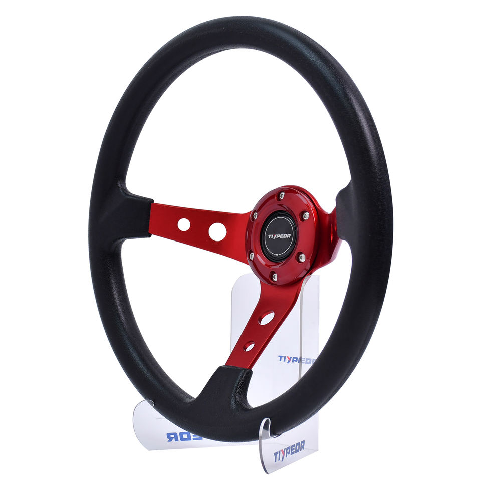 Leaders New Universal High Quality Design Sense 350mm PU Red Auto Parts ...