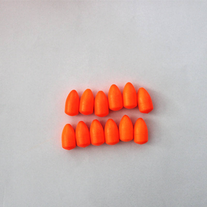 Orange EPS Foam Bullet Floats - Ideal for Ocean Fishing