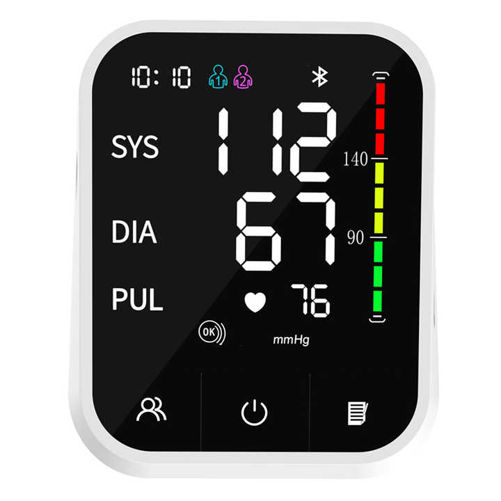 Portable Medical Electronic Blood Pressure Monitor Automatic LCD ...