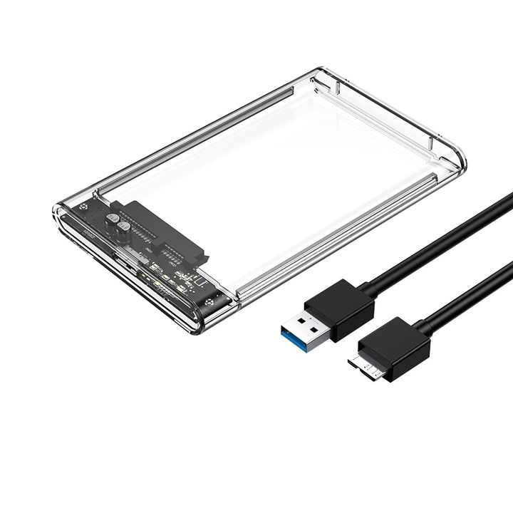 Transparent External HDD Case 2.5 Inch HDD Enclosure External Hard ...