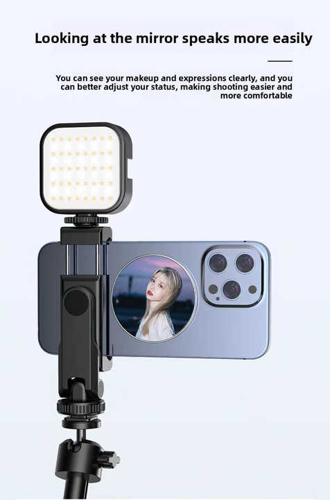 Magnetic Selfie Convex Mirror for iPhone 16 15 14 Plastic Back Cell ...