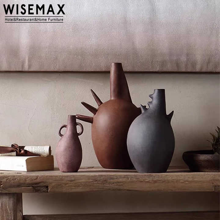 WISEMAX FURNITURE - Retro Decorative Ceramic Table Vase
