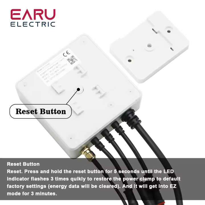 MQTT 0-1000A 3 Phase WiFi Energy KWH Meter 300A Power Clamp Current ...