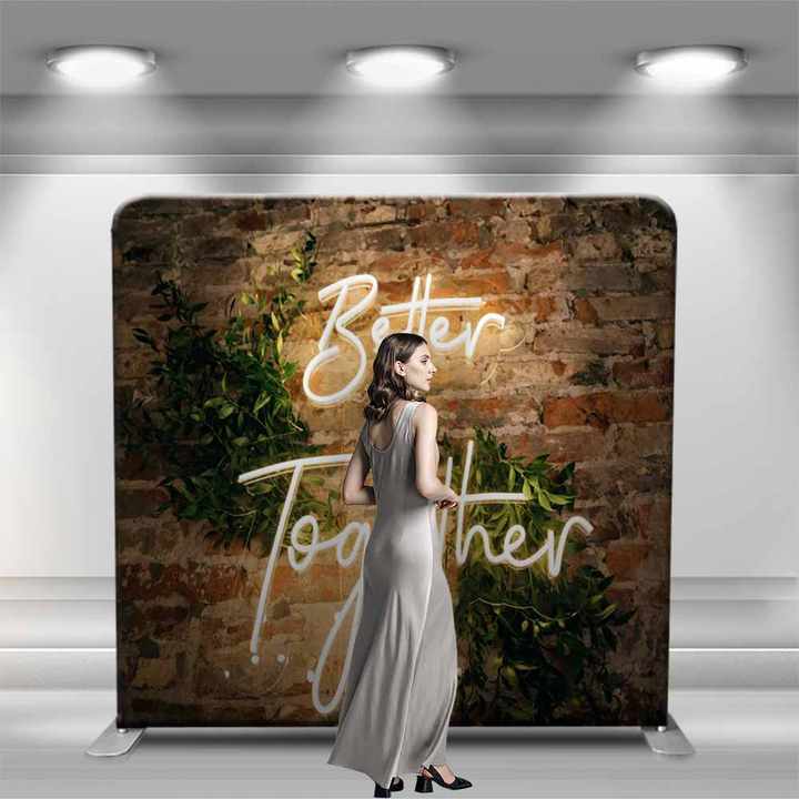 8x8 ft 10x10 ft Double-Sided Pillowcase Tension Fabric Photo Booth ...