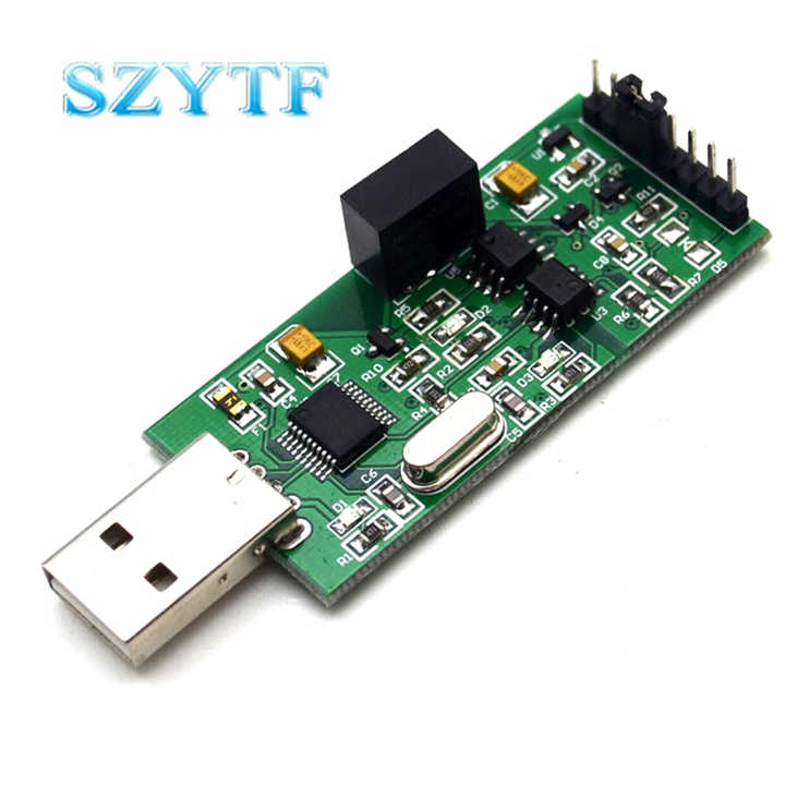 High-speed Isolated USB to TTL Serial Port Power Optocoupler Isolation 3.3V 5V TTL Output CH340 ...