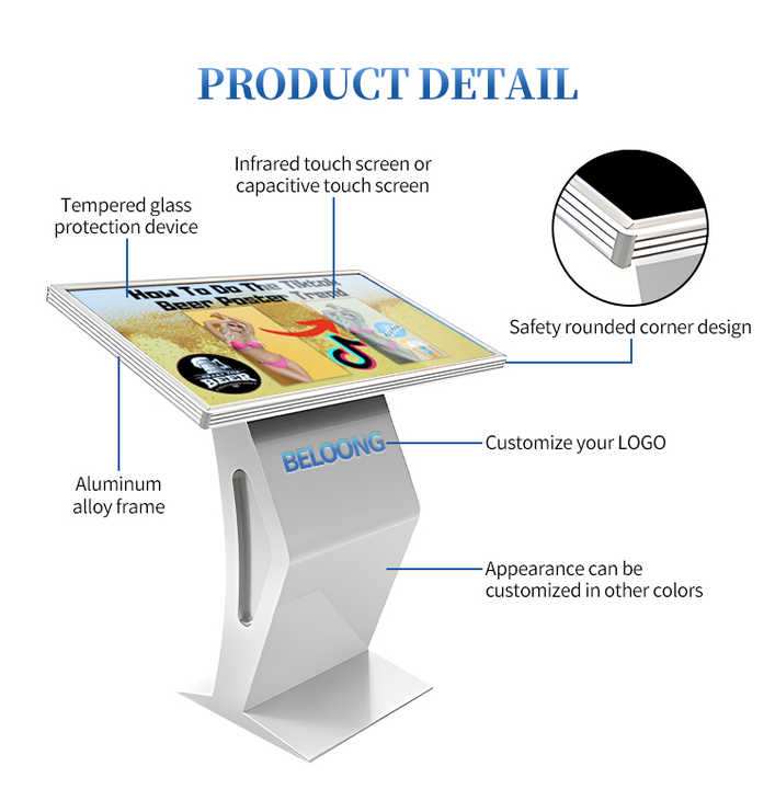 32 Inch Android Tablet Kiosk - Touch Information Display