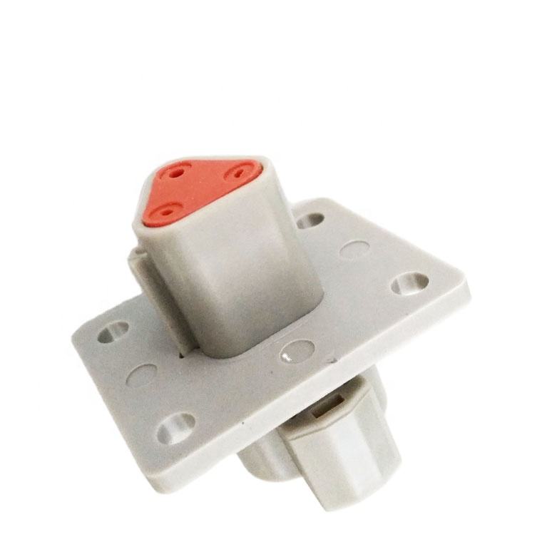 3-Pin Male Housing DT Flange Plug Gray Automotive Connector with Sealed ...