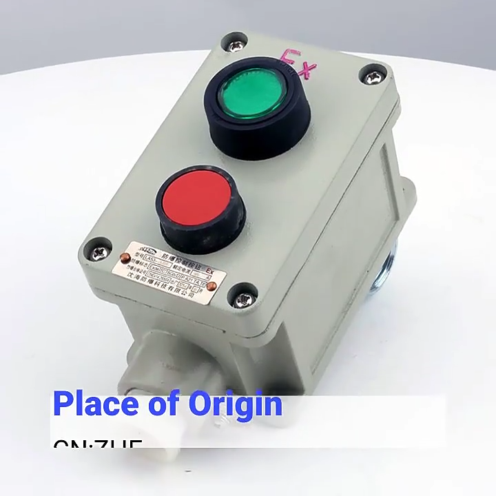 Explosion Proof Control Push Button Switch Signal Lamp Control Box Exe Exd IIA IIB IIC DIP Ex 2 ...