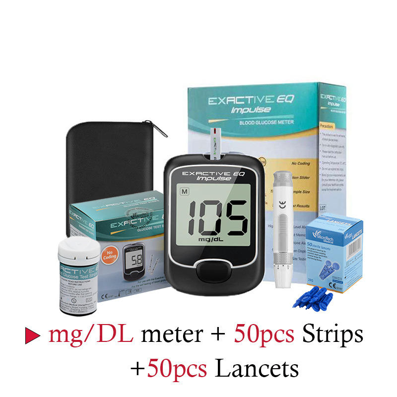 EXACTIVEEQIMPULSE Portable Blood Glucose Meter Manual Power Source ...