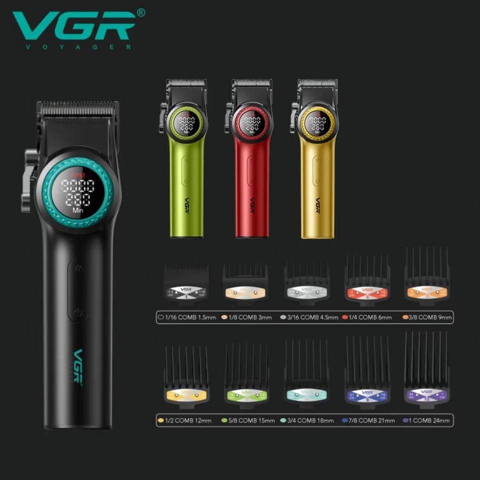 VGR V--001 Maquina De Cortar Pelo Profesional Barber Clippers Cordless ...