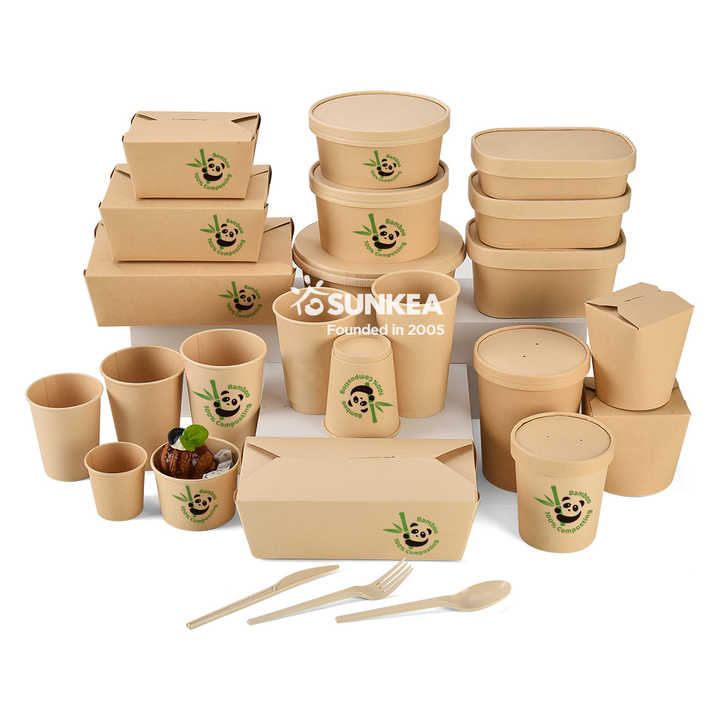 Custom Printed Biodegradable Bamboo Fiber Packaging