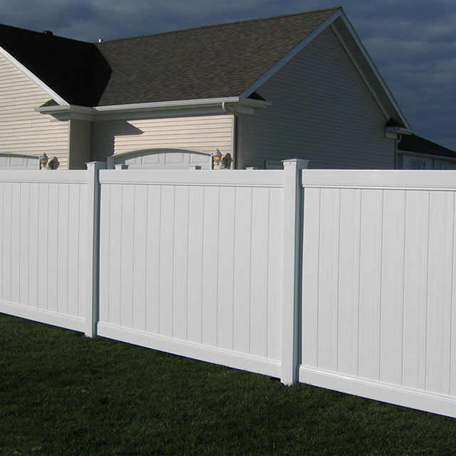 White PVC Fencing 6'x8' Vinyl Fence Panels for Garden & Courtyards