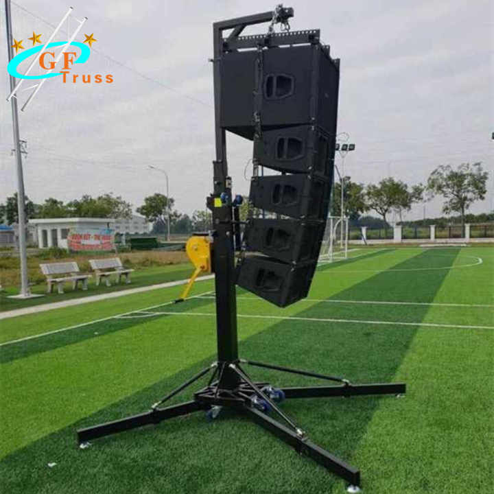 Mobile Lifting Telescopic Stand of 6M Height Truss Stand with Speaker ...