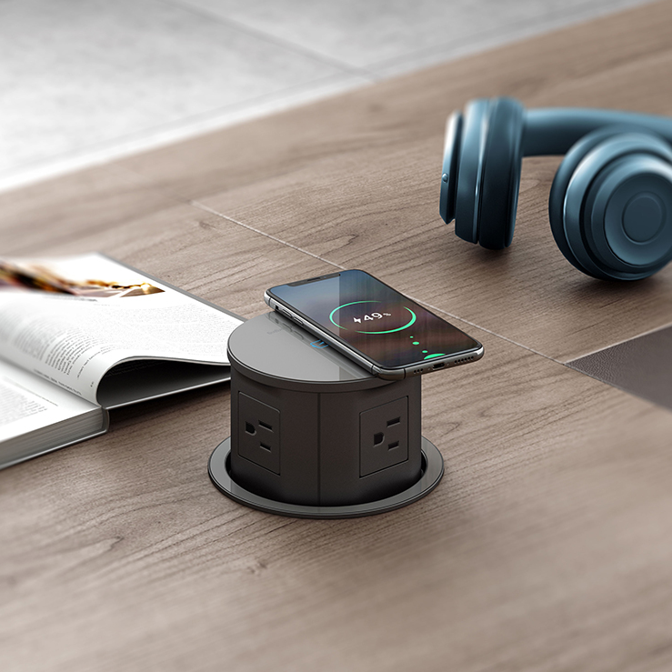 Touch Lift Tower Pop up Universal Power USB Charger Socket