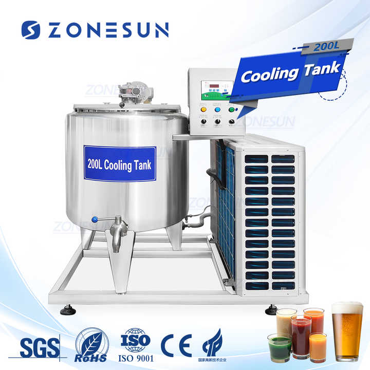 ZONESUN ZS-CT200L Stainless Steel Industrial Vertical Dairy Products ...