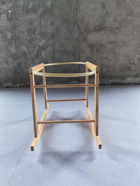 Modern Wood Rocking Baby Stand Moses Basket Stand for Nursery Room ...