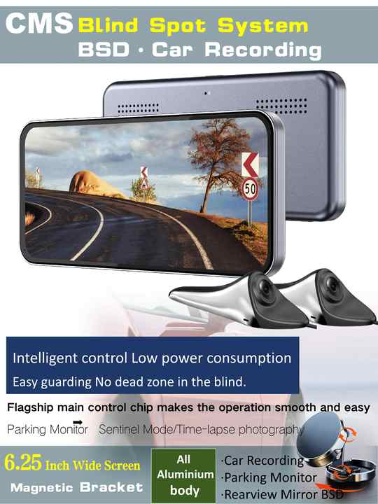 Universal 6.25 Inch HD Car Electronic Rearview Mirror