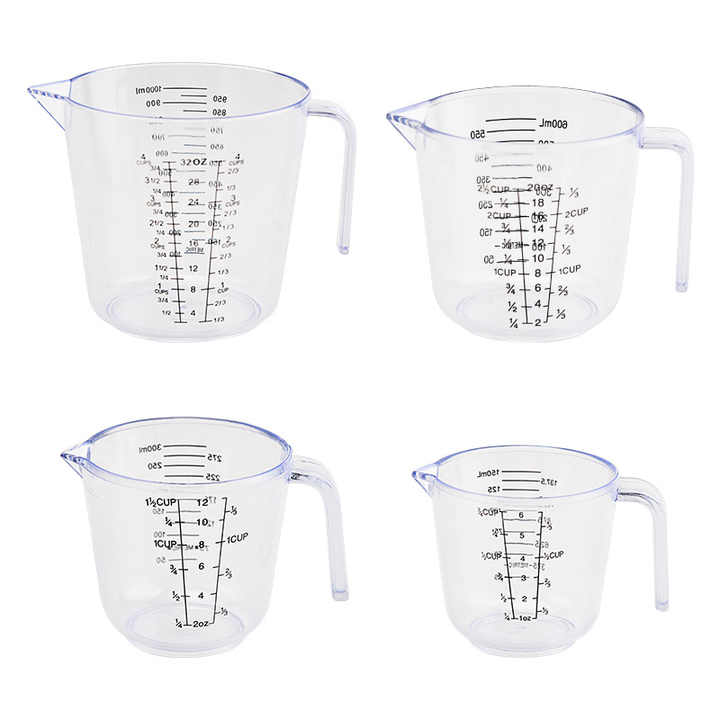 Houseware Plastic Measuring Cup Clear Measuring Cup With Handle Kitchen ...