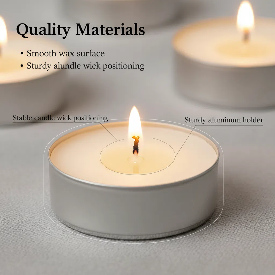 50-Pack Paraffin Wax Smokeless Bars for Romantic Birthday and Christmas ...