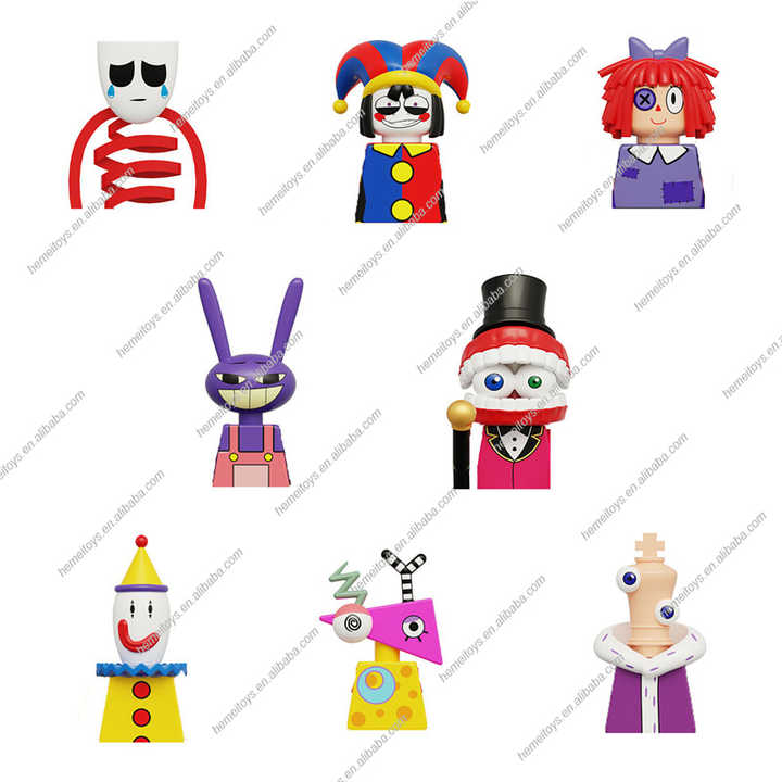 KDL827 the Amazing Digital Circus Plastic Mini Cartoon Action Figures ...