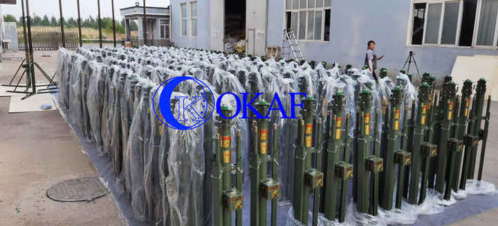 OKAF Manual Hand Crank Retractable Telescopic Antenna Mast